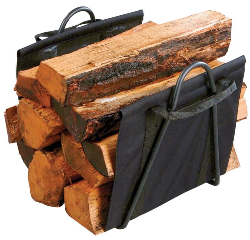 Panacea Black Matte Steel Log Rack - Ace Hardware