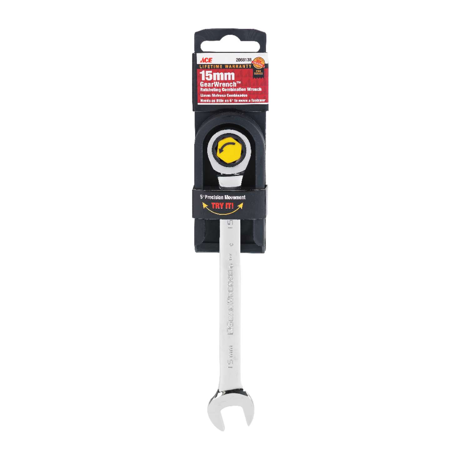 Ace Pro Series GearWrench 15 mm X 15 mm Metric Combination Wrench 7.89 ...