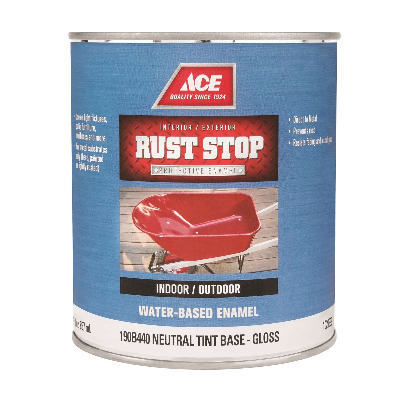 Ace Rust Stop Indoor and Outdoor Gloss Neutral Base Water-Based Enamel ...