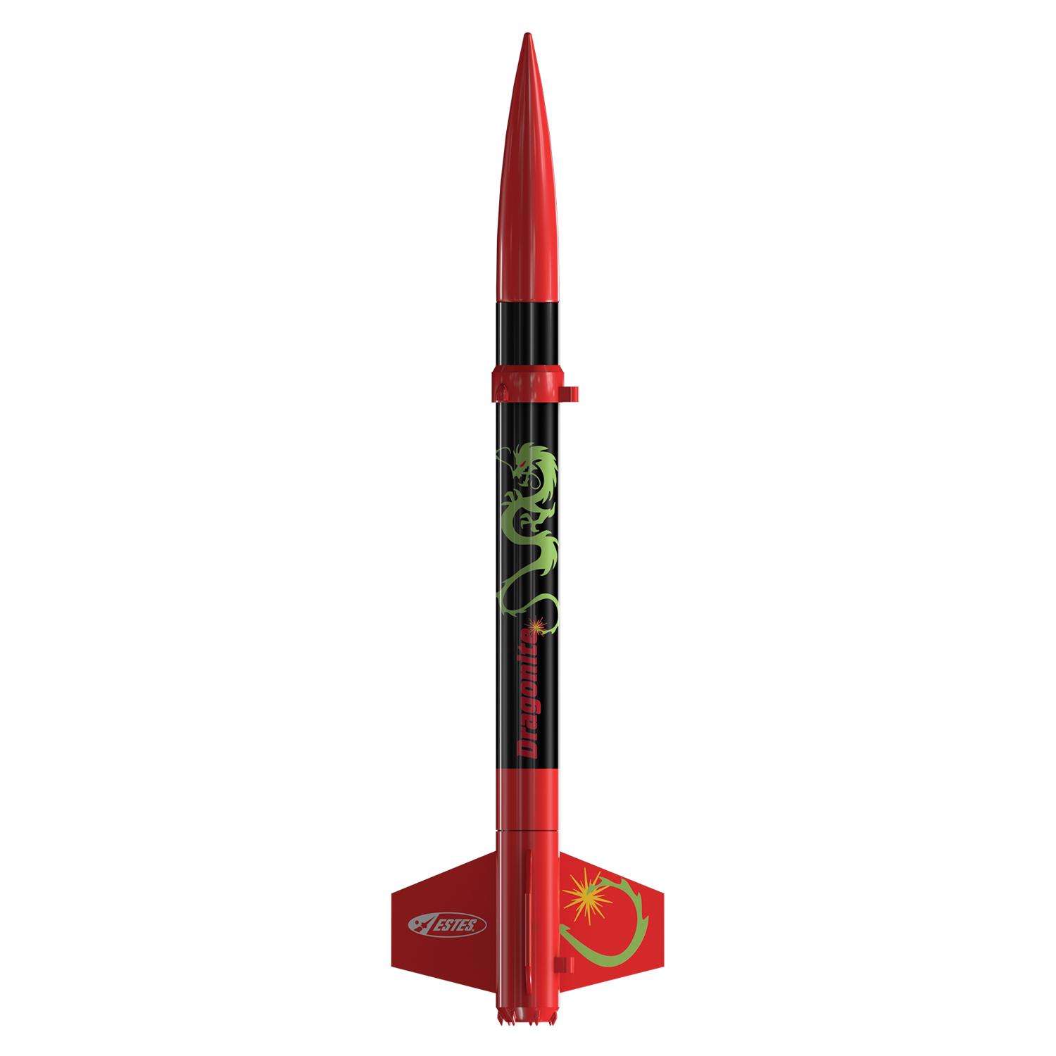 Estes Industries Dragonite Model Rocket Black/Red - Ace Hardware