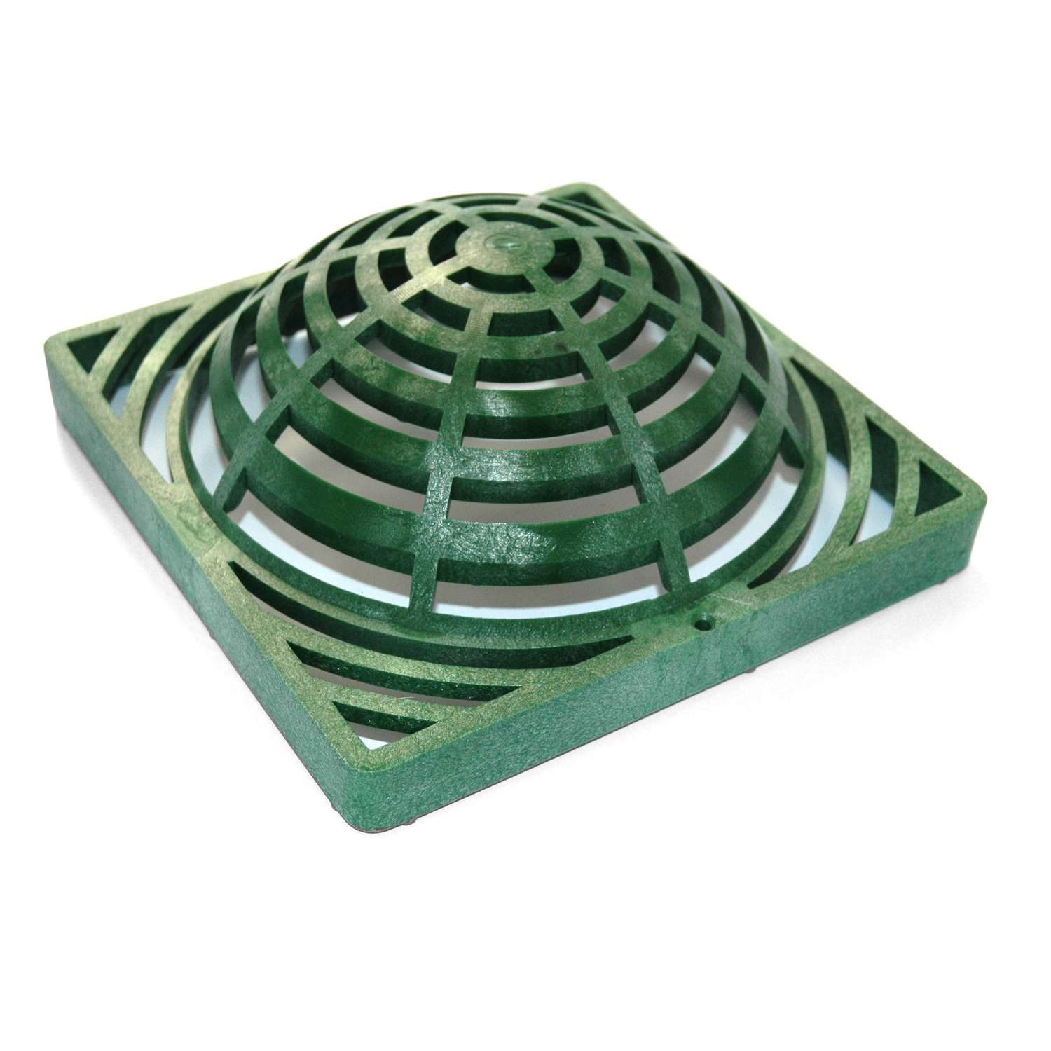 NDS 9 in. Green Square Polyolefin Atrium Grate - Ace Hardware