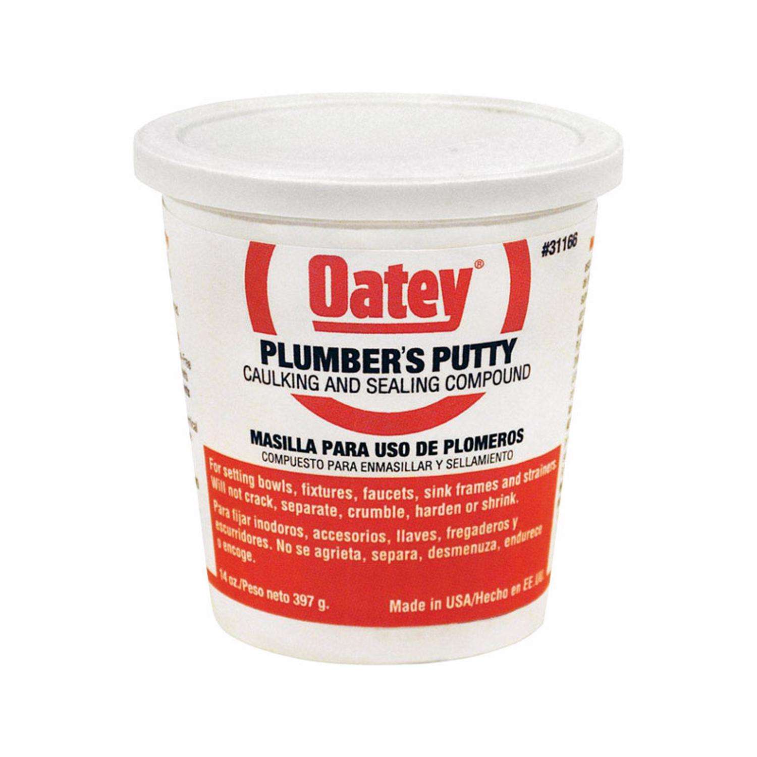 Oatey White Plumbers Putty 14 oz - Ace Hardware