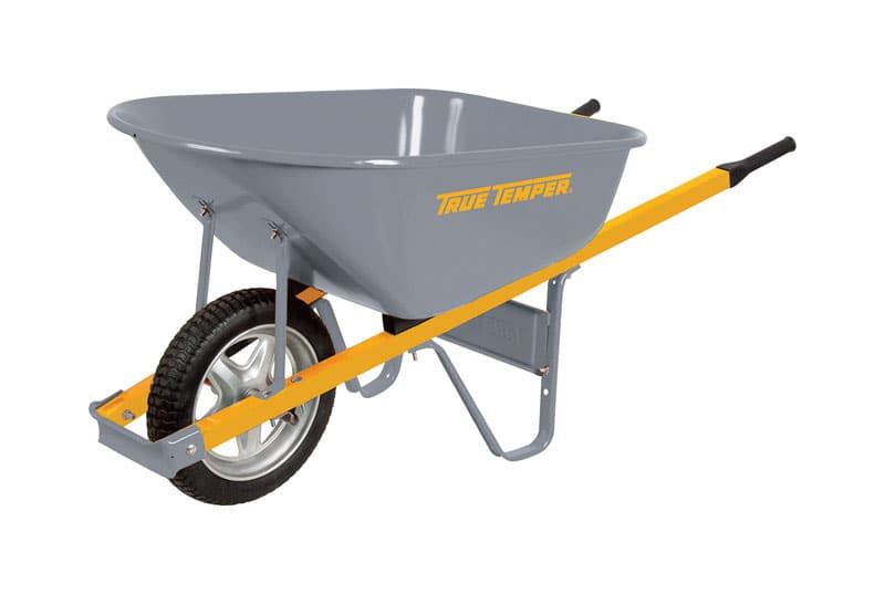 True Temper Steel Residential Wheelbarrow 6 cu ft Mfr# R6STSP25 - Ace ...