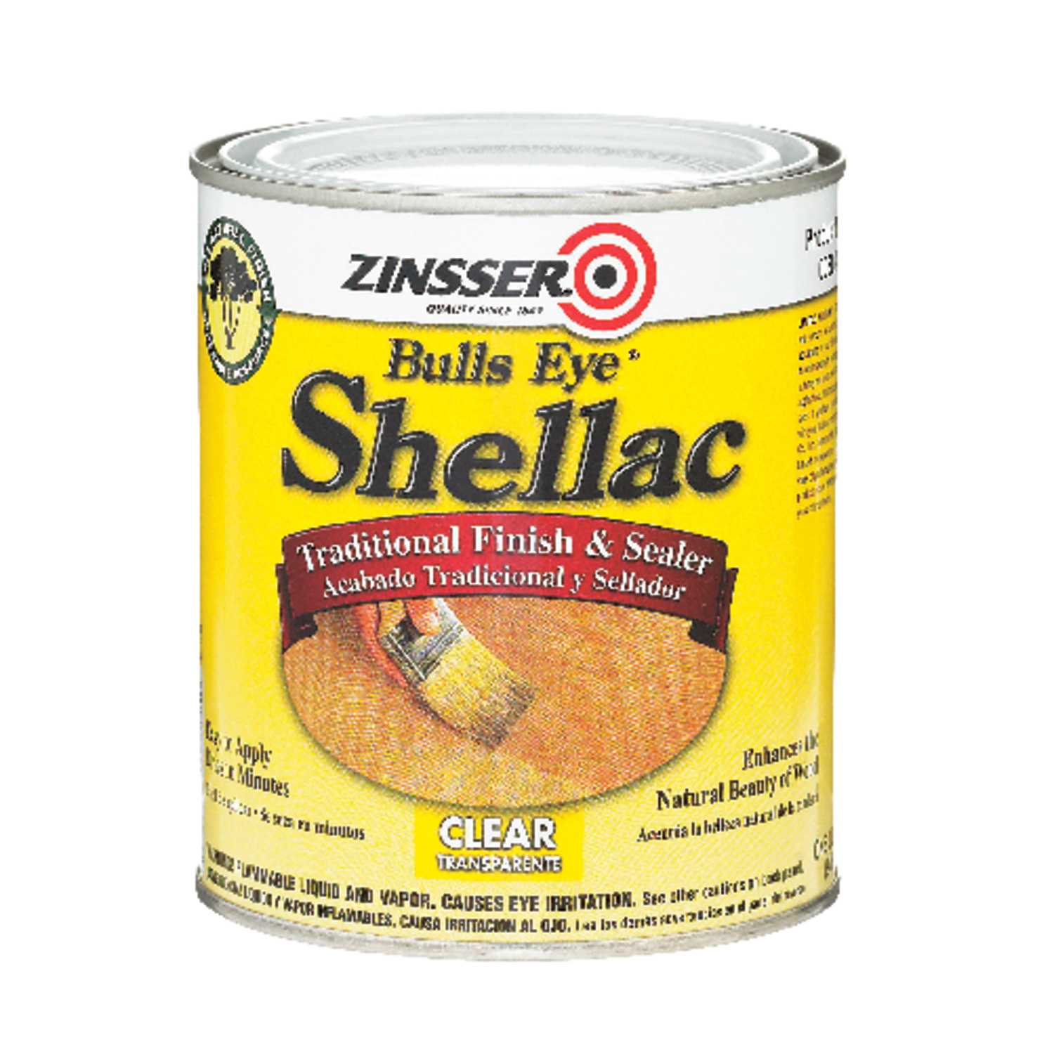 Zinsser Bulls Eye Clear Shellac Finish and Sealer 1 qt. - Ace Hardware