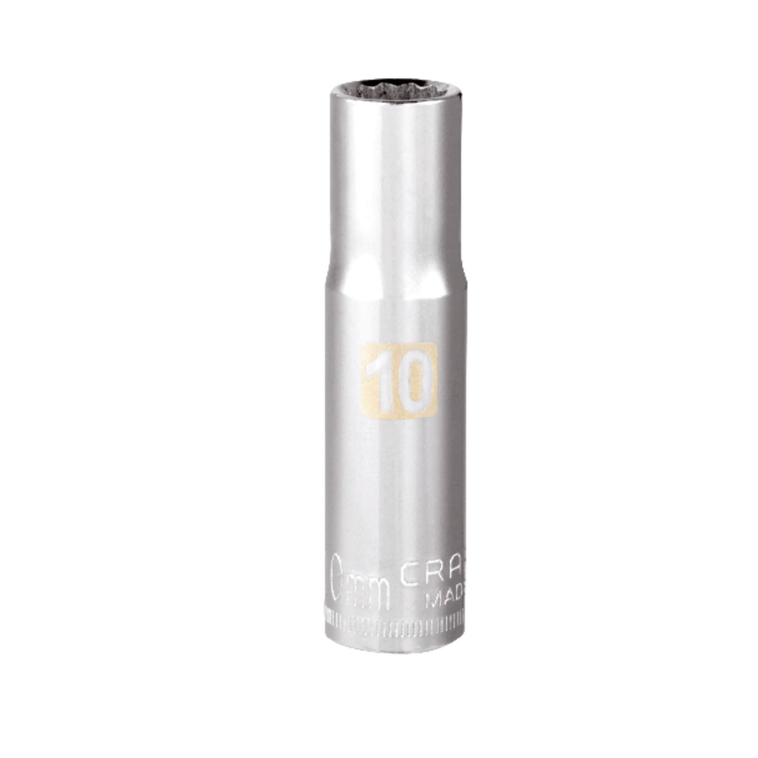 Craftsman 10 mm X 3 8 in. drive SAE 12 Point Deep Socket 1 pc Mfr CMMT44414 Ace Hardware