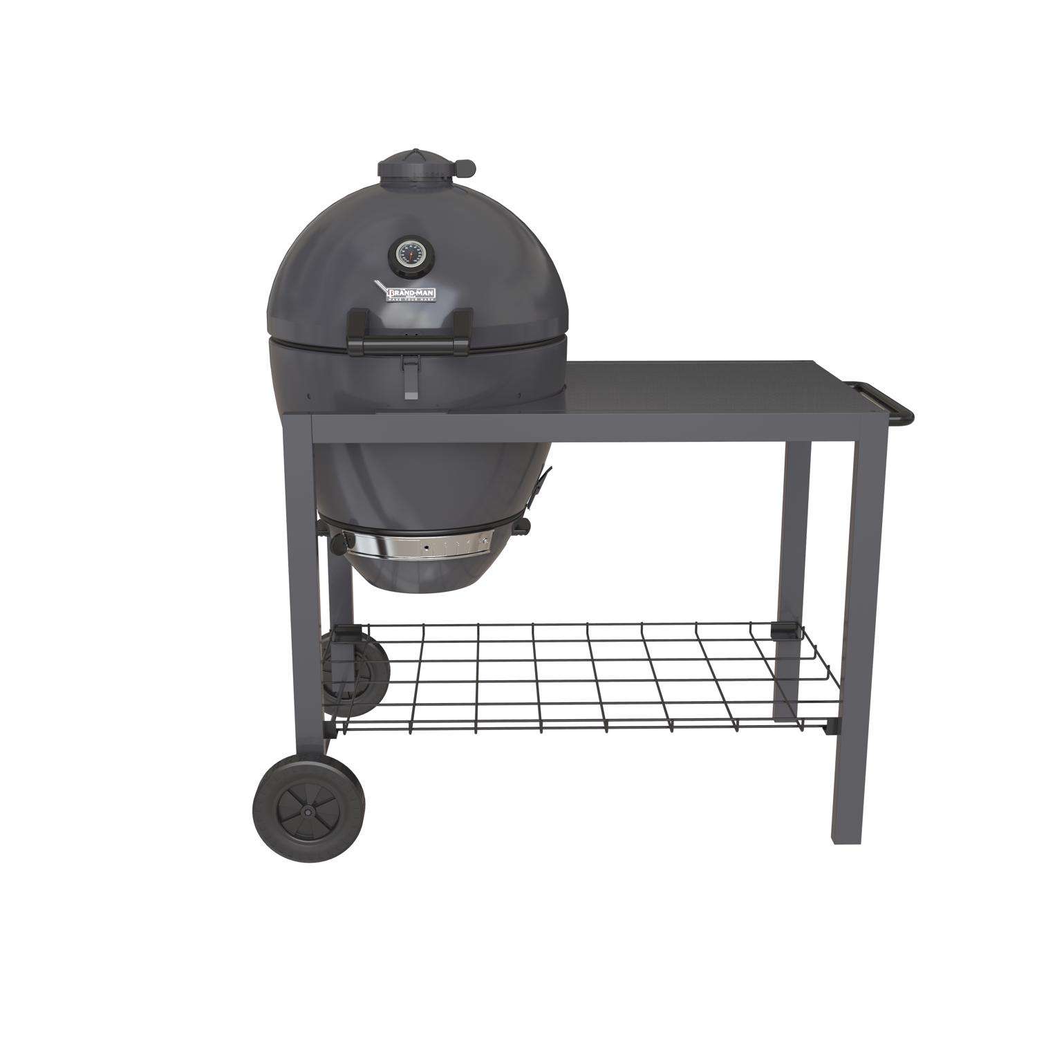 Brand-Man Grills 20 in. Rodeo Deluxe Charcoal/Wood Kamado Grill and ...