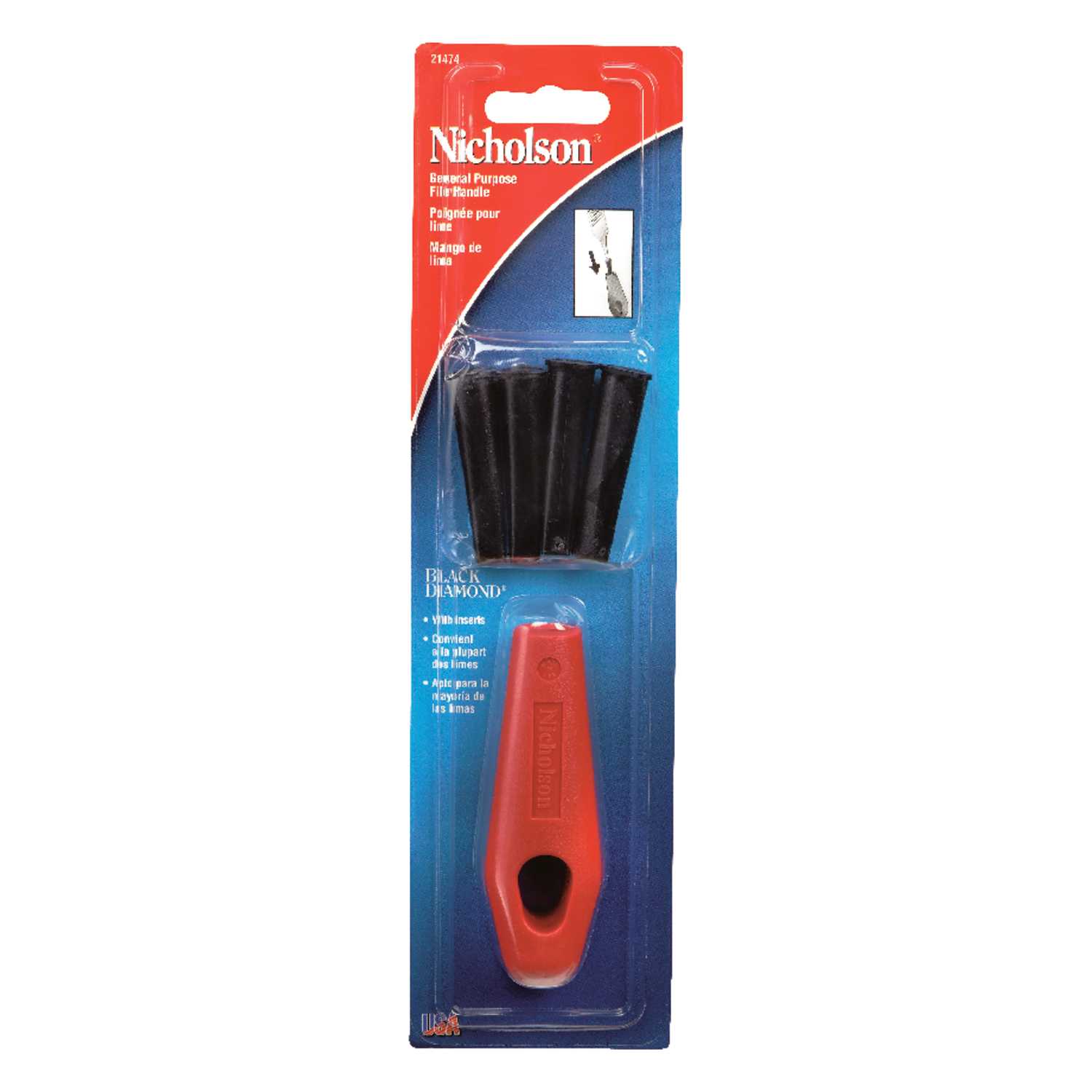 Nicholson 4 in. L Plastic File Handle 1 pc. - Ace Hardware