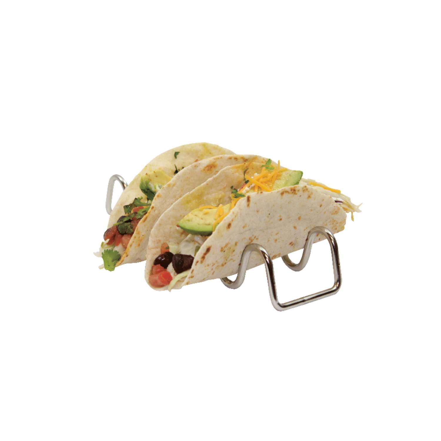 TableCraft Taco Taxi Silver Stainless Steel Taco Holder - Ace Hardware