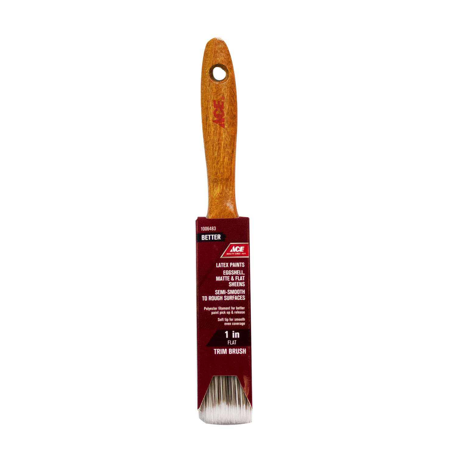 Ace Better 1 in. Flat Trim Paint Brush - Ace Hardware