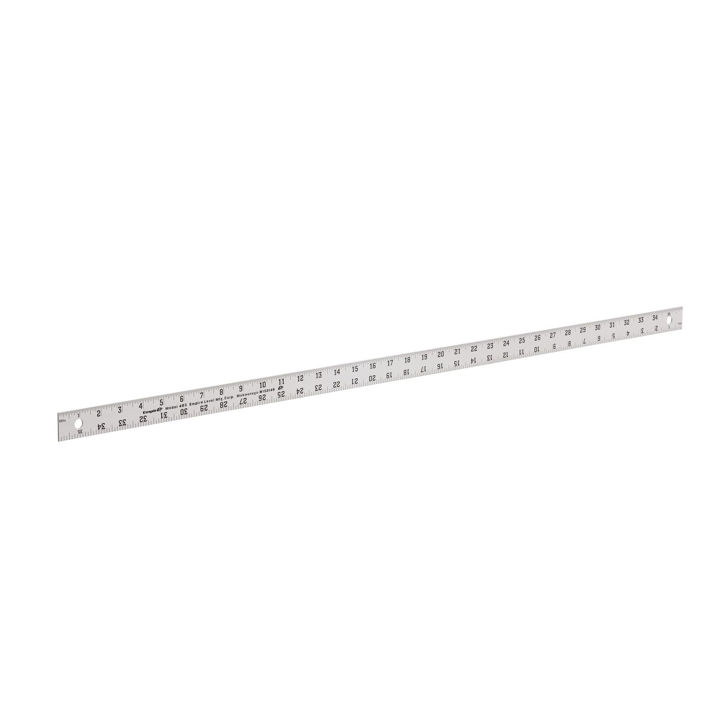 Empire 36 in. L X 1-1/8 in. W Aluminum Heavy-Duty Straight-Edge Ruler ...