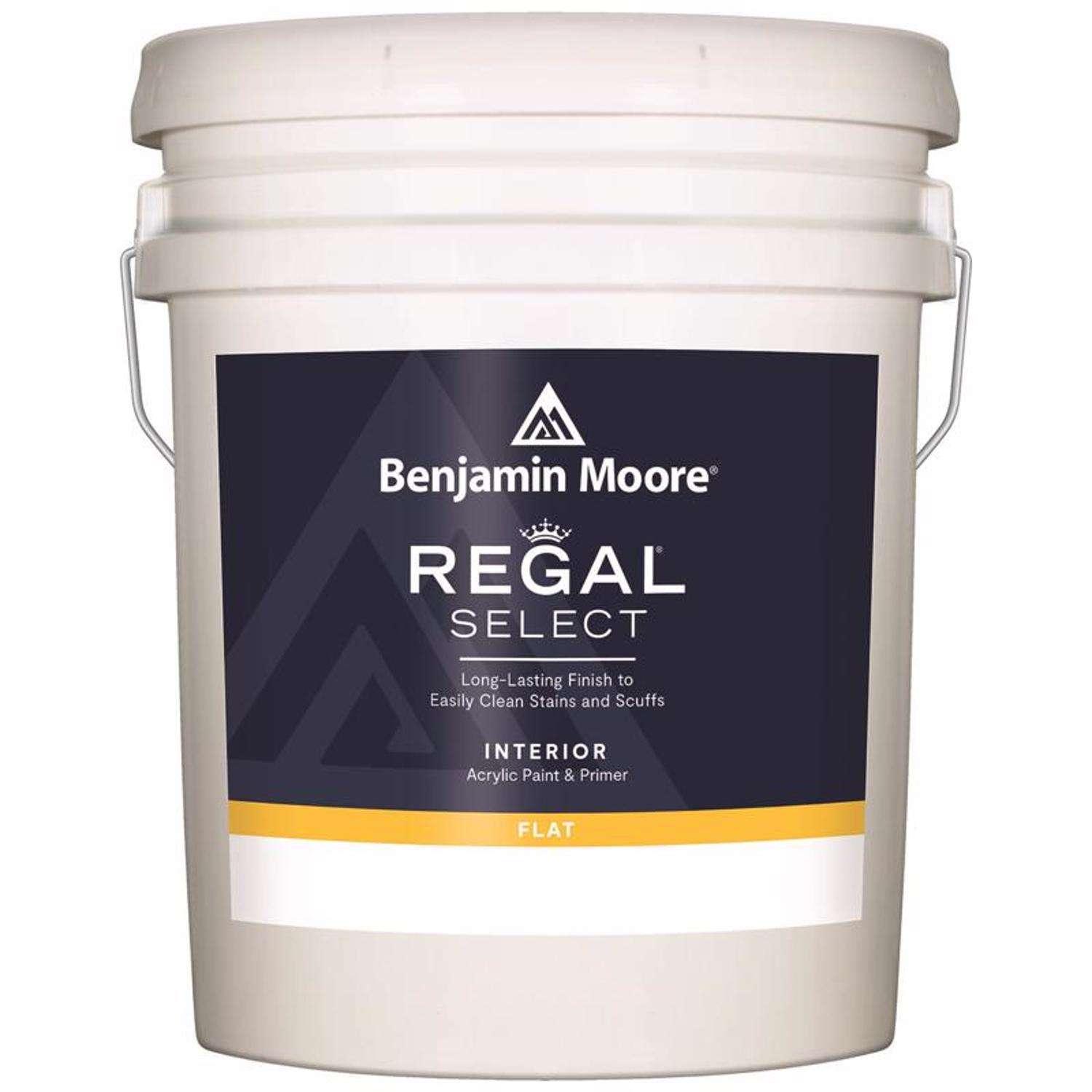 Benjamin Moore Regal Select Flat Decorator's White Water-Based Paint ...