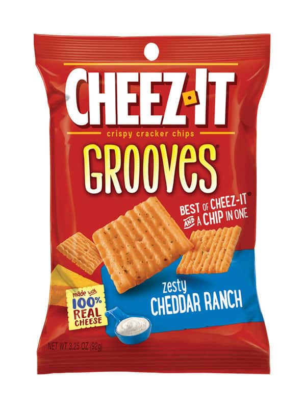 Cheez-It Grooves Zesty Cheddar Ranch Crackers 3.25 oz Pegged - Ace Hardware