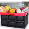 Greenmade InstaCrate 12 gal Black/Red Folding Crate 11.7 in. H X 14.2 ...