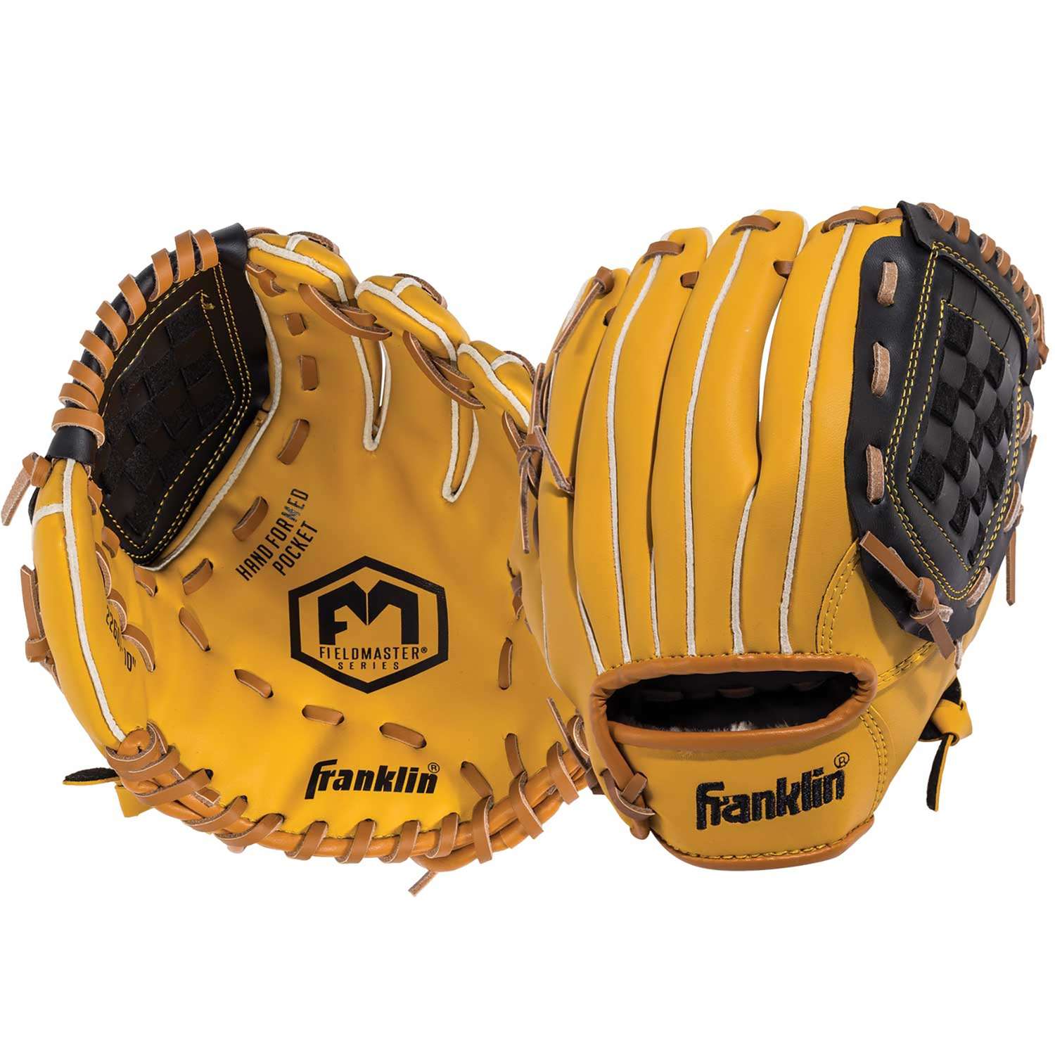 Franklin Fieldmaster Brown PVC Baseball Glove 10 in. 2 pk - Ace Hardware
