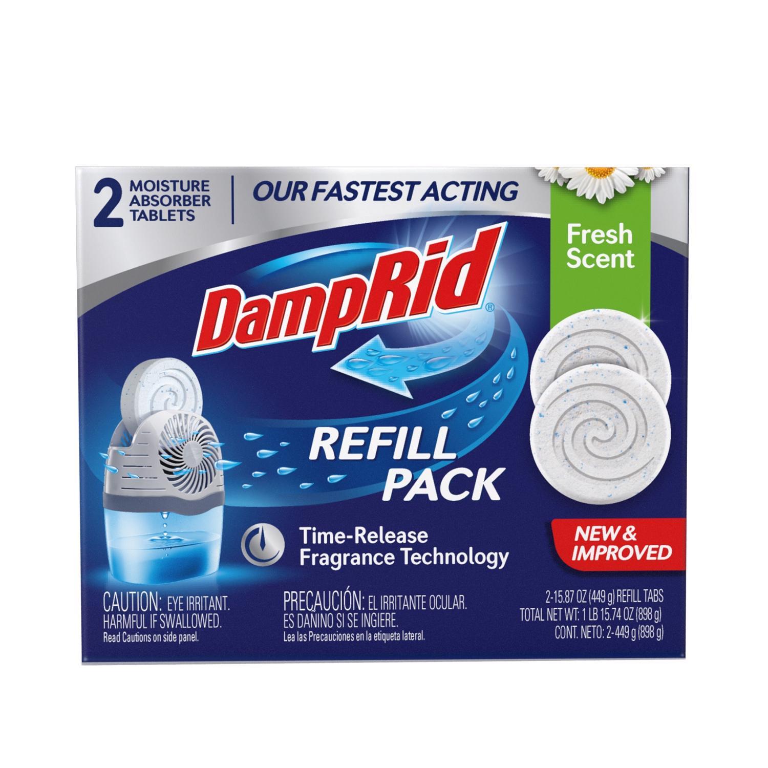Damp Rid Moisture Absorber Refill Fresh Scent 15.87 oz 2 pk Mfr ...