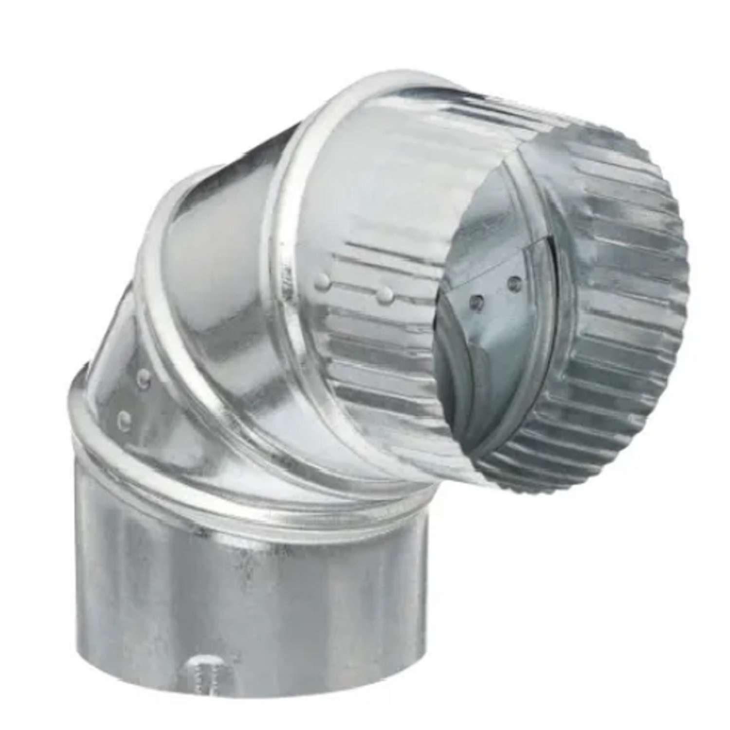 GAF Master Flow 5 in. D X 5 in. D Adjustable 90 deg Galvanized Steel ...