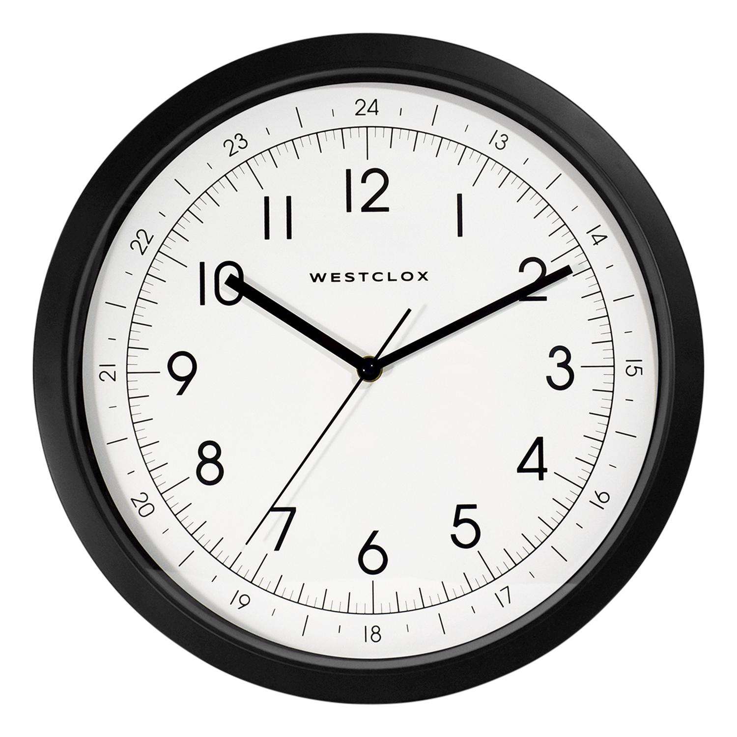 Westclox 13.75 in. L X 13.75 in. W Indoor Analog Wall Clock Plastic ...