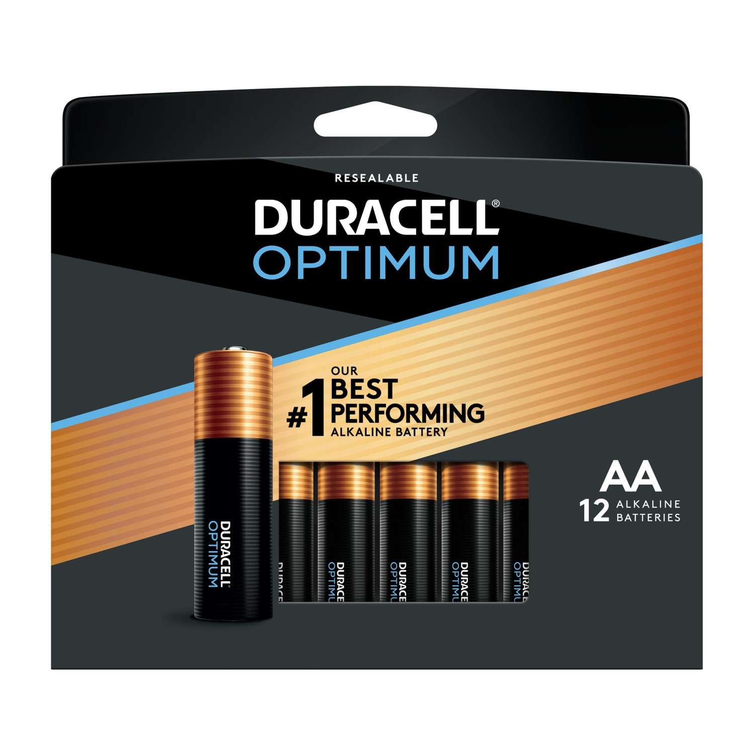 Duracell Optimum AA Alkaline Batteries 12 pk Carded - Ace Hardware