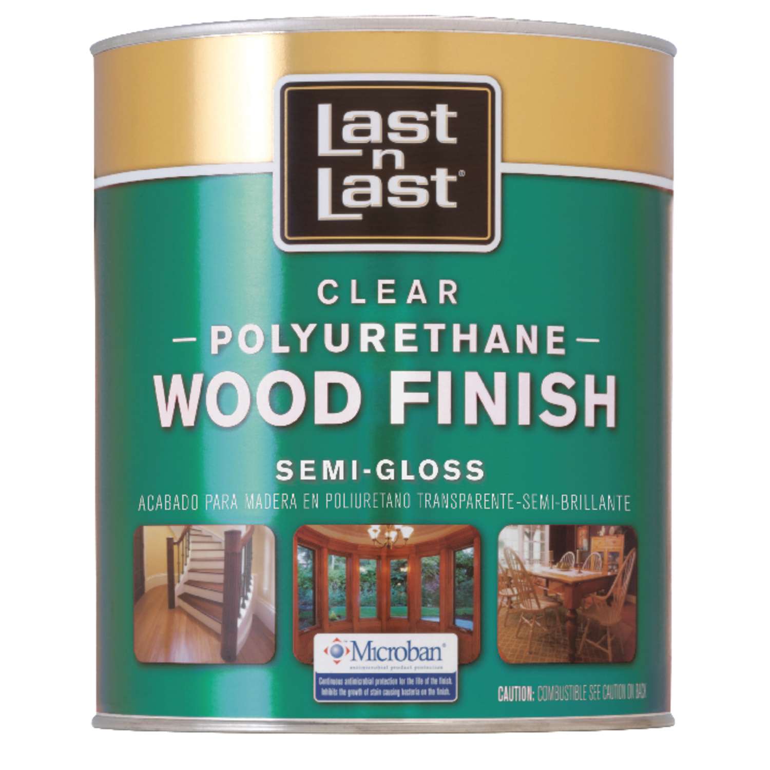 Last N Last Semi-Gloss Clear Polyurethane Wood Finish 1 qt Mfr# 53204 ...