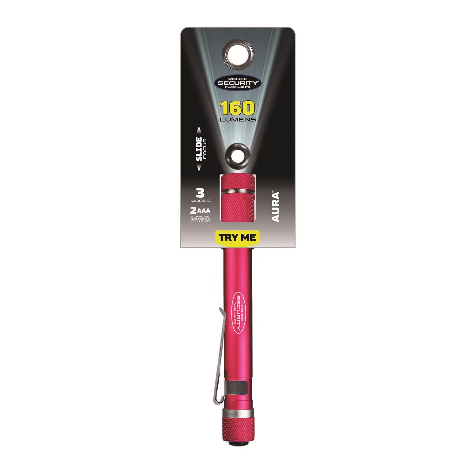 Police Security Aura 270 lm Pink LED Pen Light AAA Battery - Ace Hardware