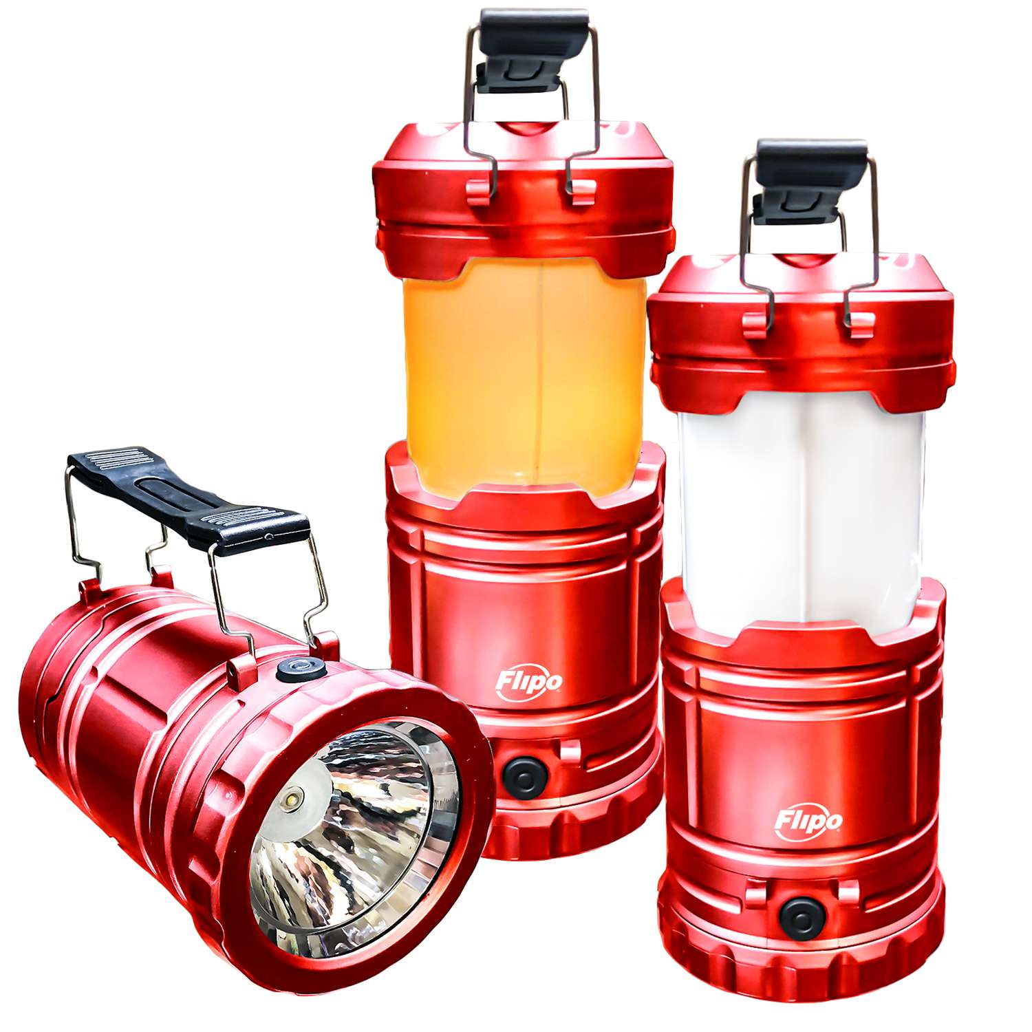 Flipo Slide-N-Glo Red LED Flashlight Lantern - Ace Hardware