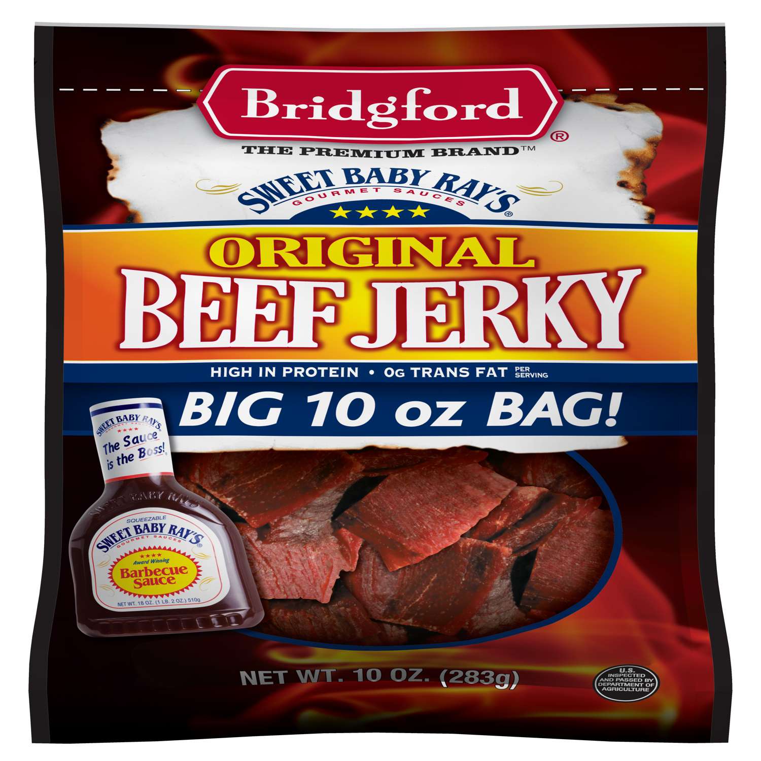 Bridgford Sweet Baby Ray's Original Beef Jerky 10 oz Bagged - Ace Hardware