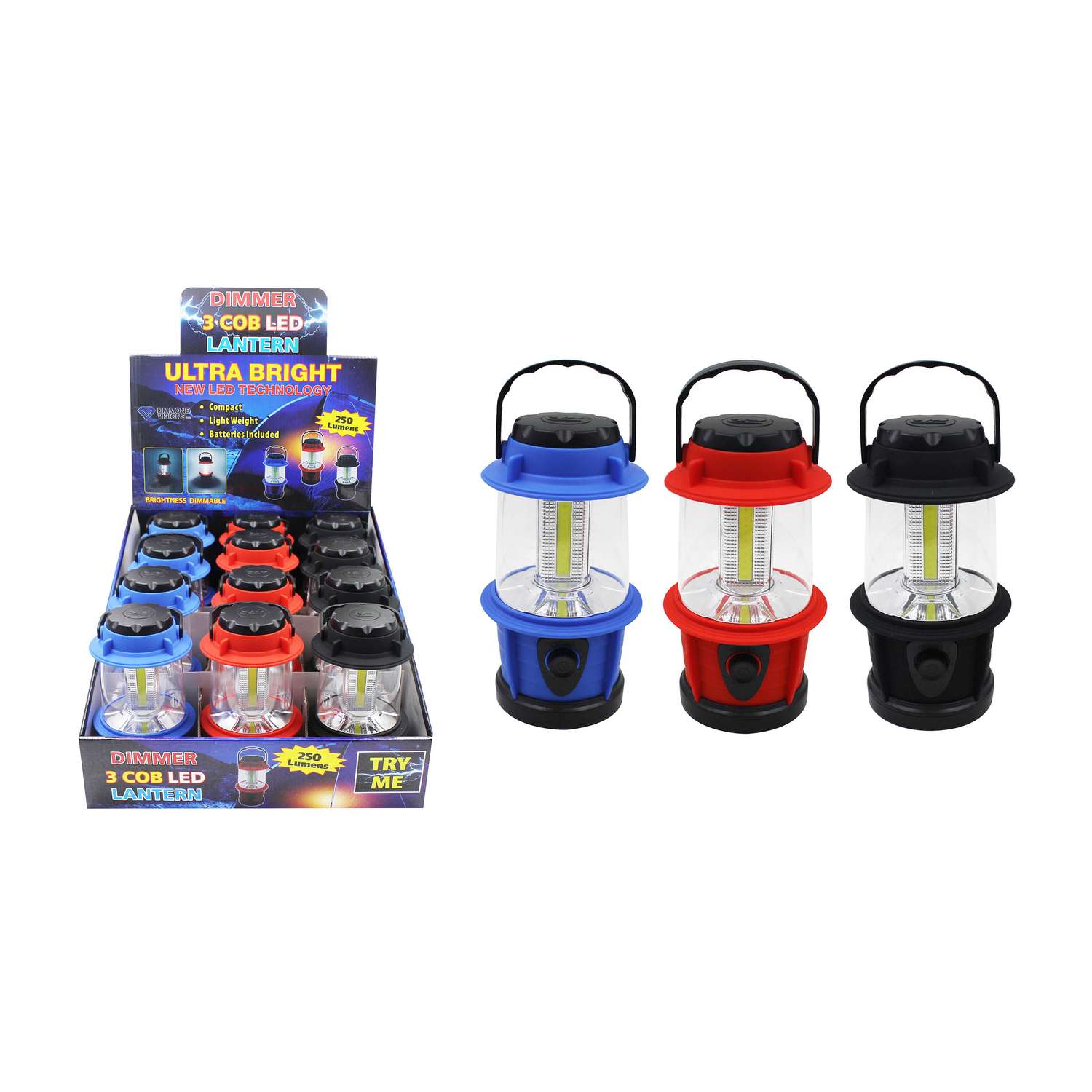 Diamond Visions 250 lm Assorted LED Lantern - Ace Hardware