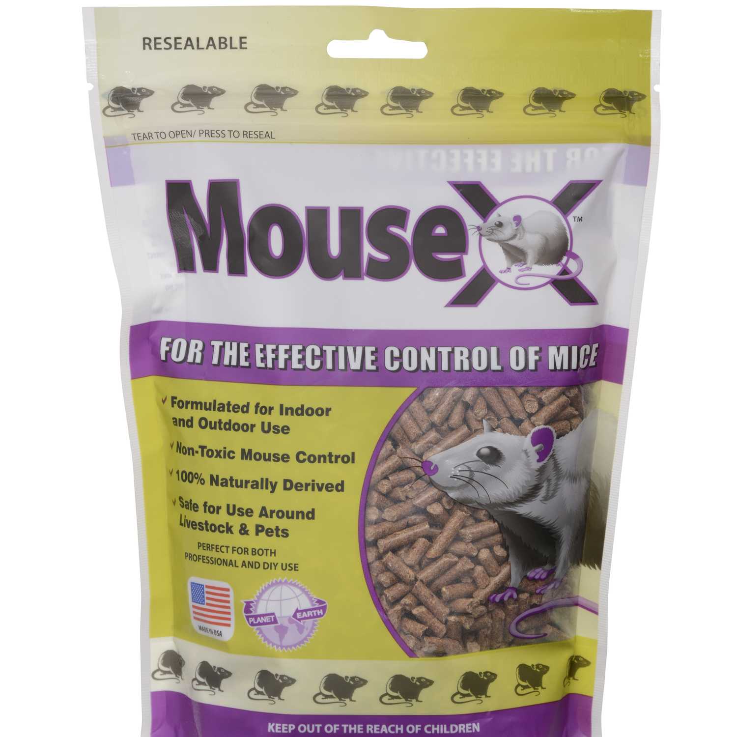 MouseX Non-Toxic Bait Pellets For Mice 8 oz. 1 pk - Ace Hardware