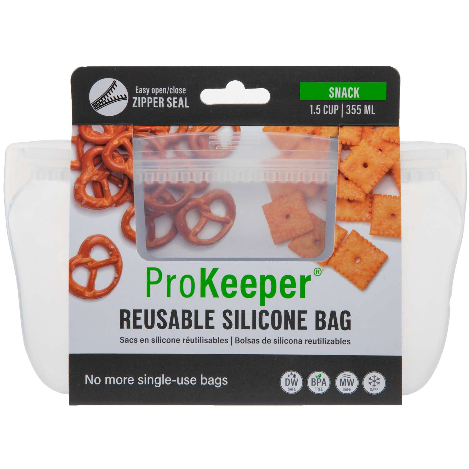 Progressive ProKeeper 1.5 cups Clear Food Storage Bag 1 pk Mfr# PKS-20C ...