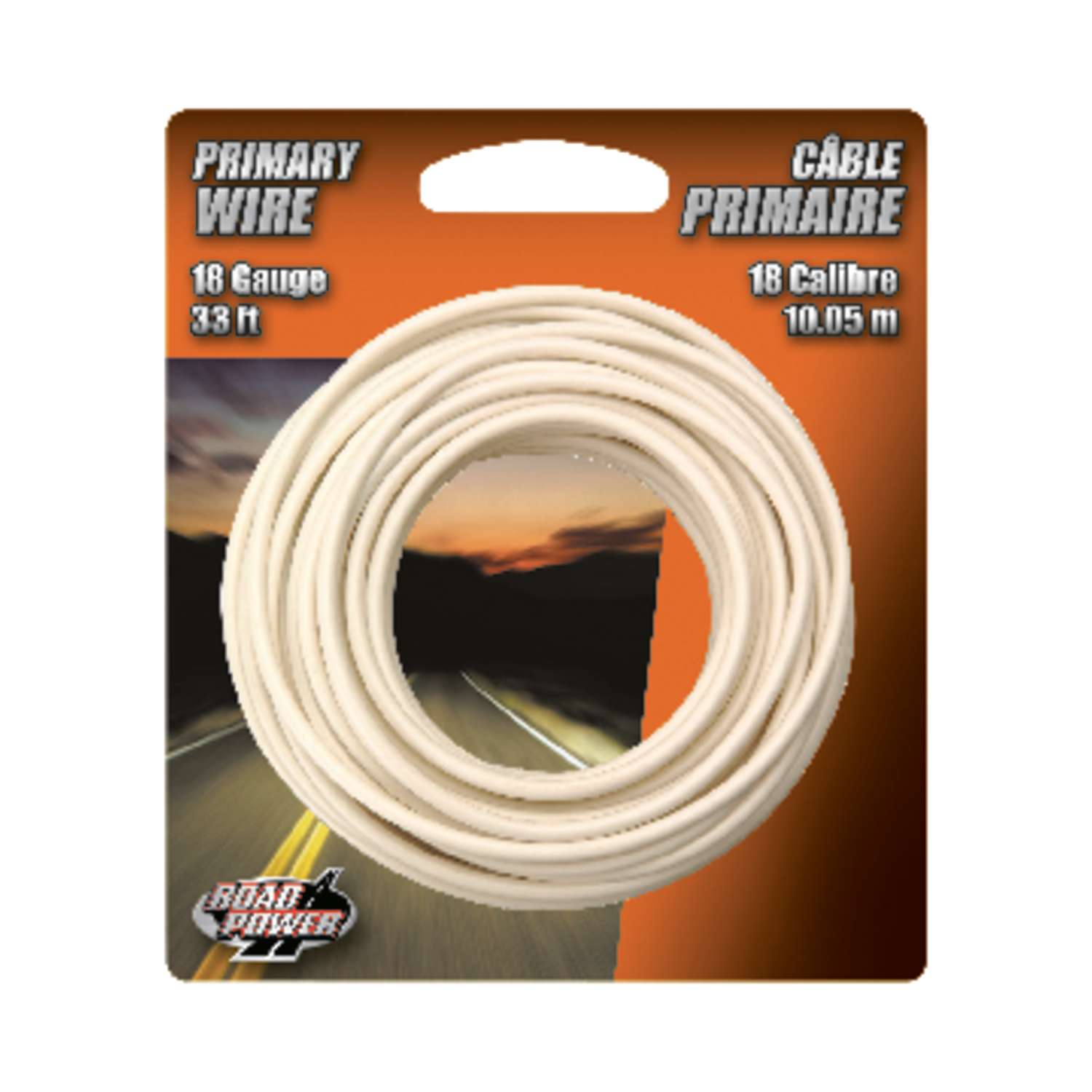 Coleman Cable 33 ft. 18 Ga. Primary Wire White - Ace Hardware