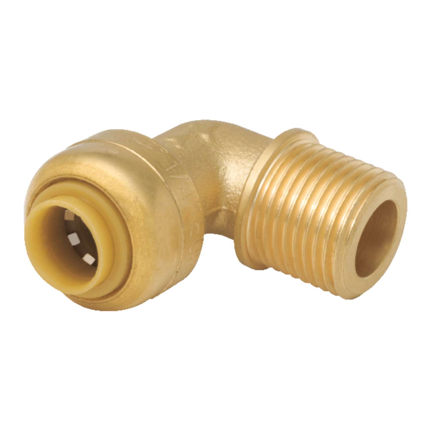 SharkBite 1/4 in. Push X 3/8 in. D MPT Brass Dishwasher Elbow - Ace ...