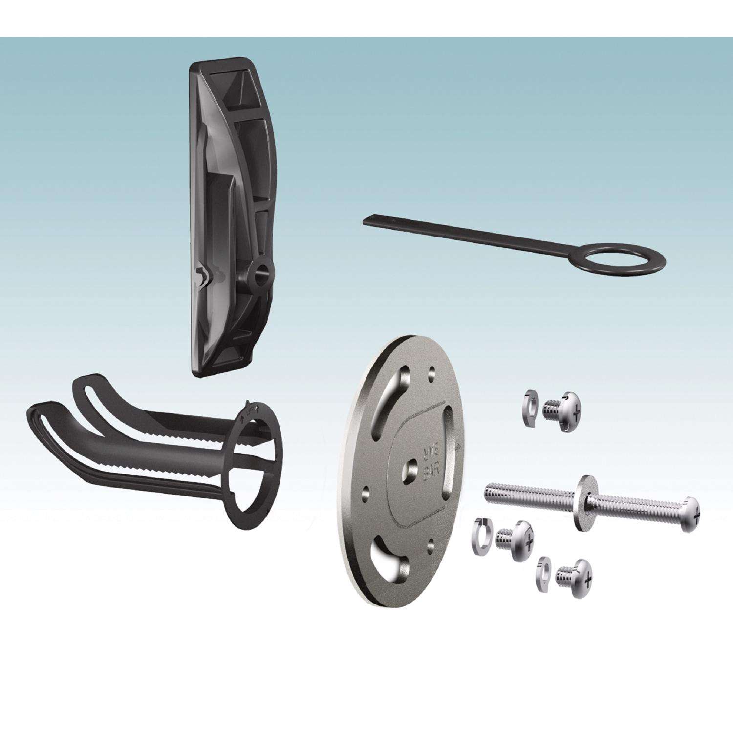 Moen Home Care SecureMount Chrome Grab Bar Anchor Stainless Steel 3.17 ...