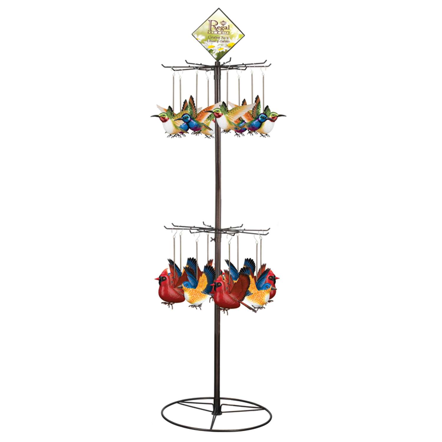 Regal Art & Gift Assorted Metal 10.75 in. H Bouncie Bird/Hummingbird ...