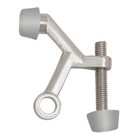 Design House 2.95 in. L Zinc Satin Nickel Hinge Pin Door Stop - Ace ...