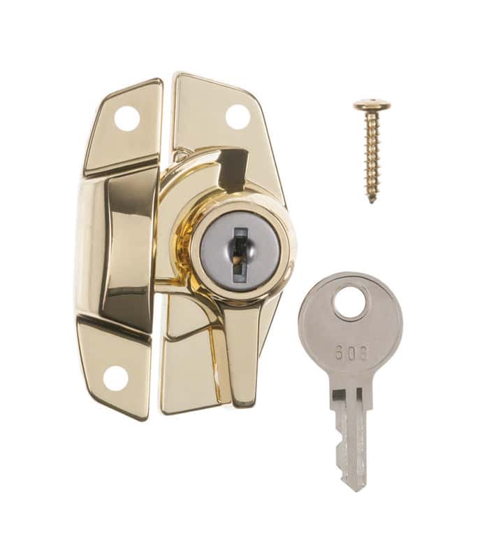 Ace Brass Keyed Sash Lock 1 pk - Ace Hardware
