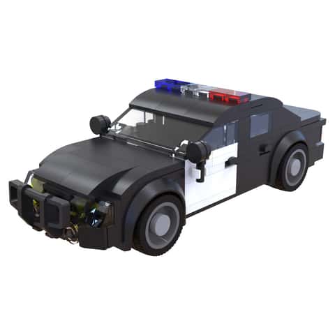 NovaBrix Ace Block Police Car ABS/Polypropylene Black/White Mfr# TBT022 ...