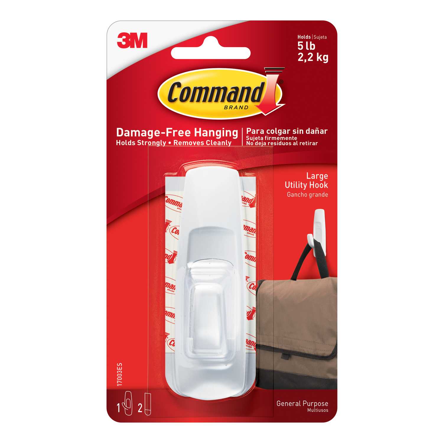 3M Command Large Plastic Hook 3-7/8 in. L 1 pk - Ace Hardware