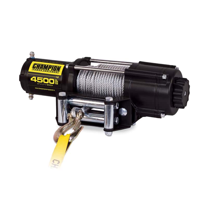 Champion 38 ft. 4500 lb 1.6 HP Permanent Magnet Electric Winch Wiring ...