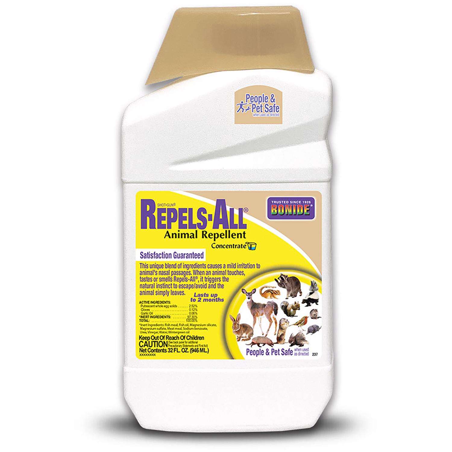 Bonide Repels-All Animal Repellent Concentrate For Most Animal Types 32 ...