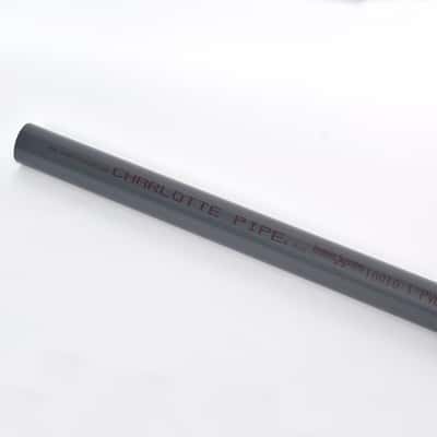 Charlotte Pipe Schedule 80 PVC Pressure Pipe 1 in. Dia. x 20 L Plain ...
