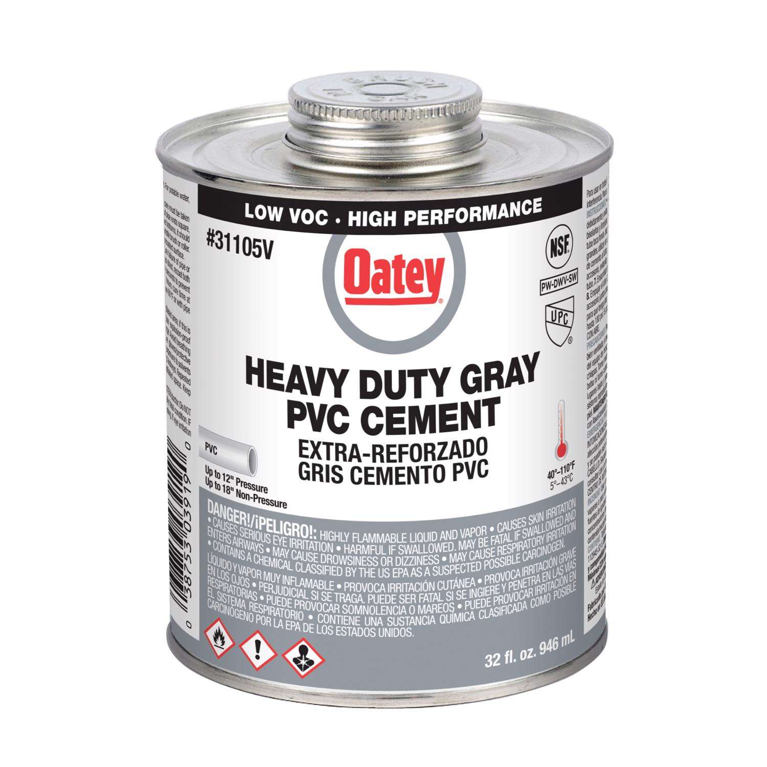 Oatey Gray Cement For PVC 32 oz - Ace Hardware