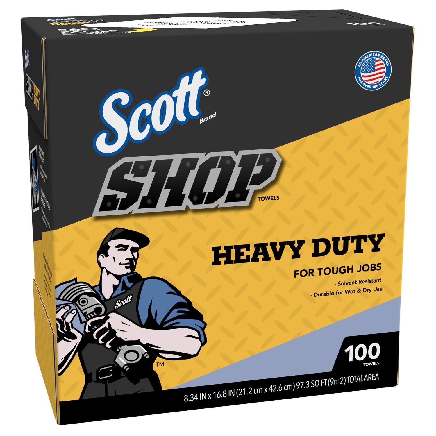 Scott Non-Woven Fibers Shop Towels 16.8 in. W X 8.34 in. L 100 sheet 1 ...