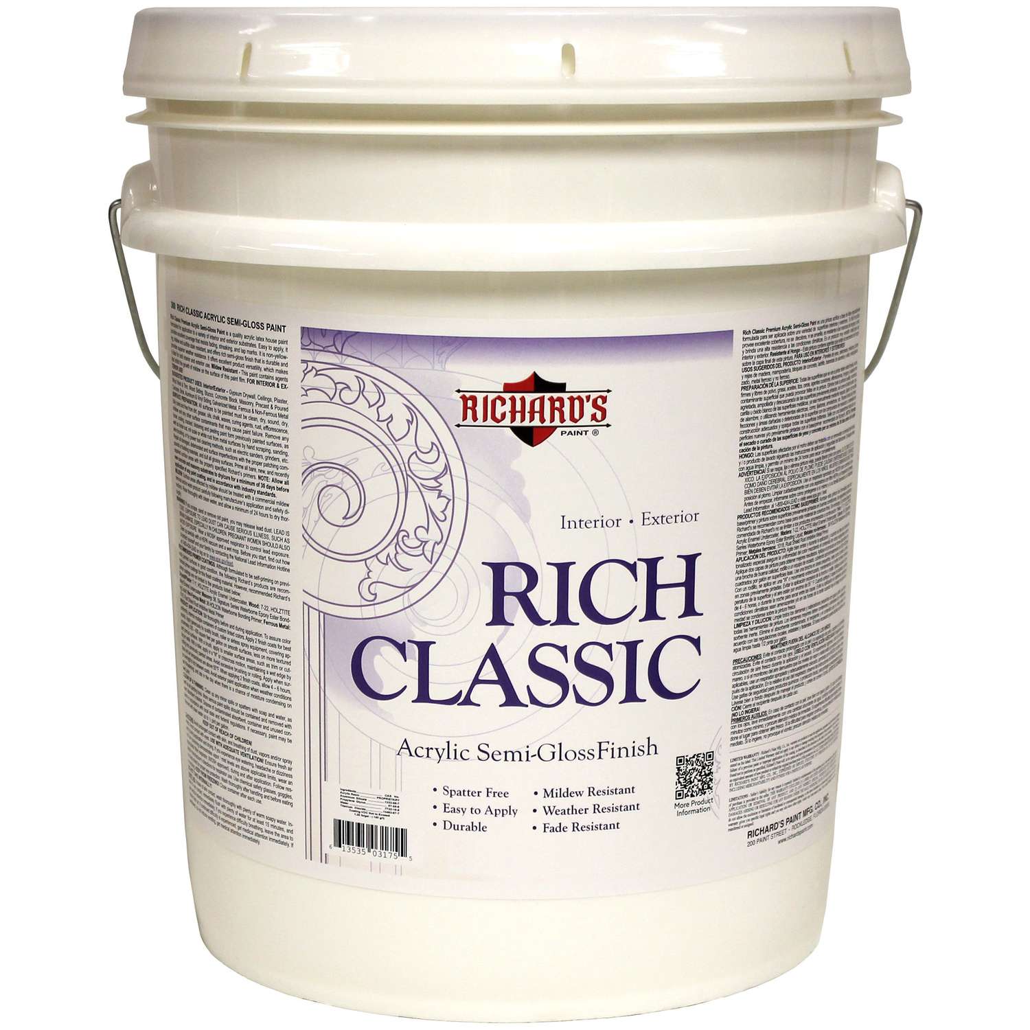 Richard's Paint Rich Classic Semi-Gloss Deep Base Interior/Exterior ...