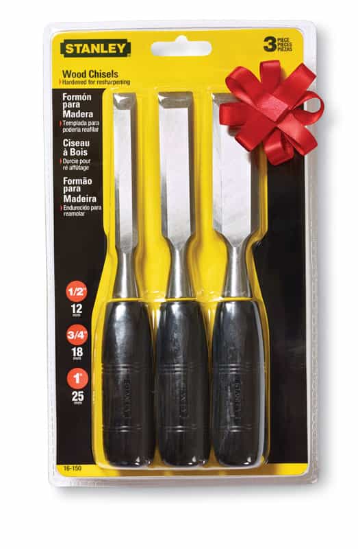Stanley 150 Series 1 in. W x 5 in. L Forged Steel Wood Chisel Set ...
