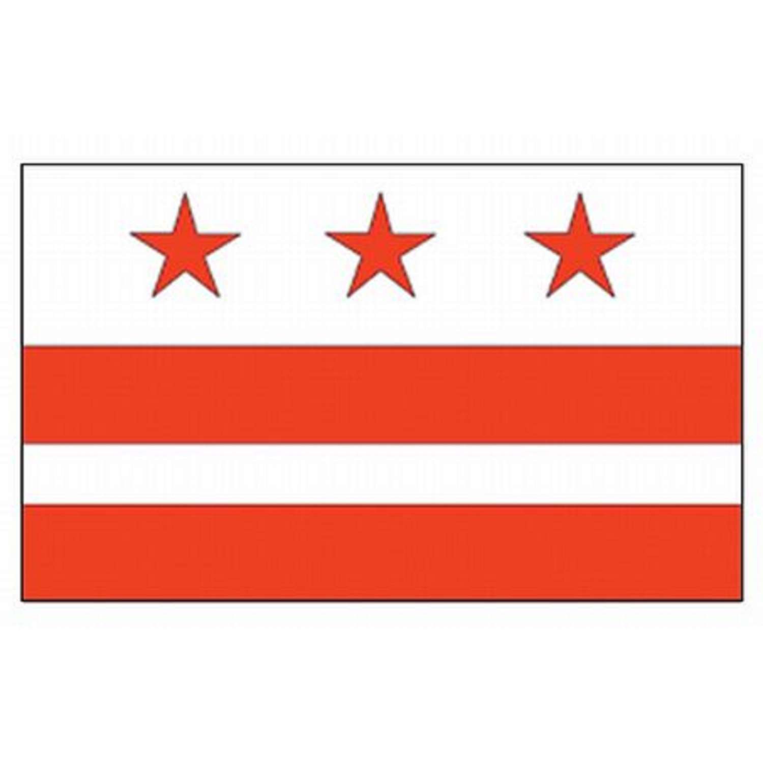 Valley Forge District of Columbia State Flag 36 in. H X 60 in. W Mfr ...