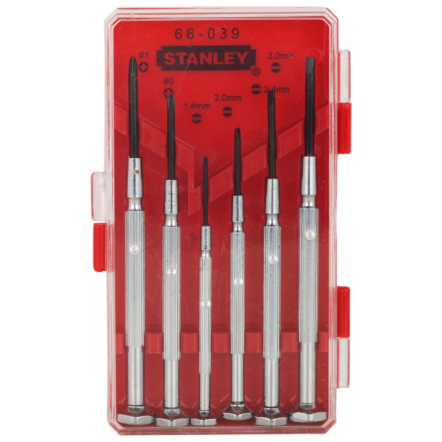 Stanley 6 Piece Jewelers Screwdriver Set 66 039