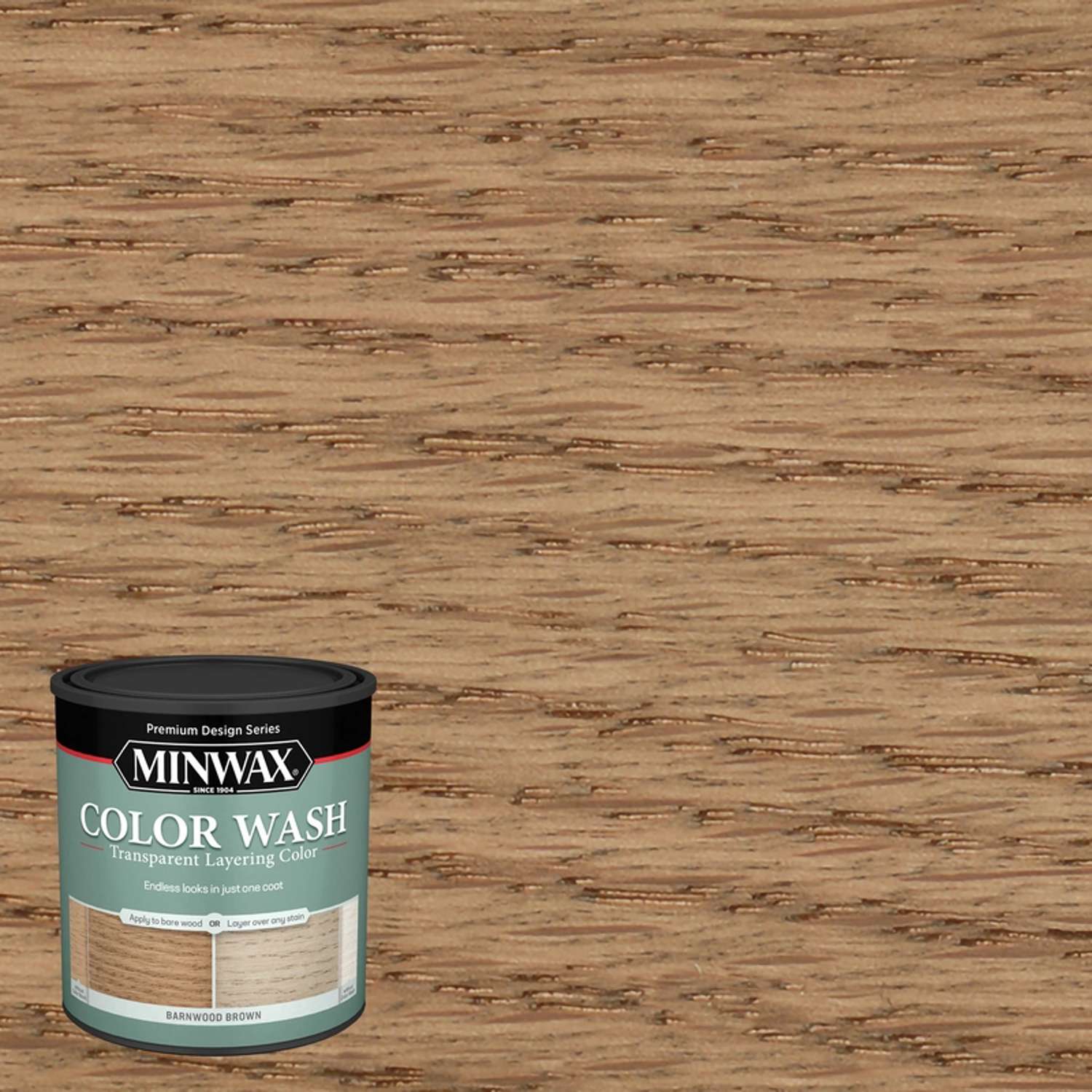 Minwax Color Wash Transparent Barnwood Brown Water-Based Wood Stain 1 ...