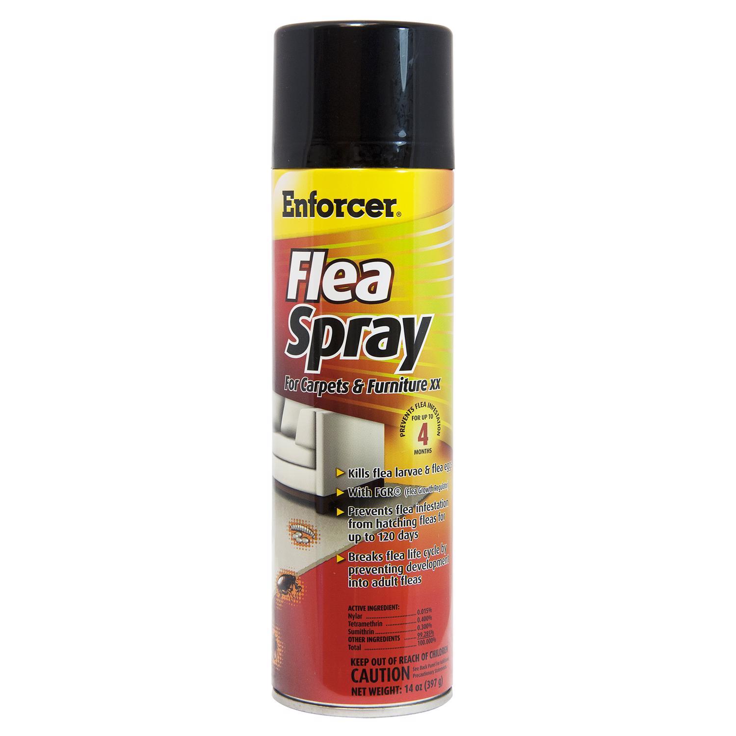 Enforcer Flea Spray for Carpets & Furniture Insect Killer Liquid 14 oz ...