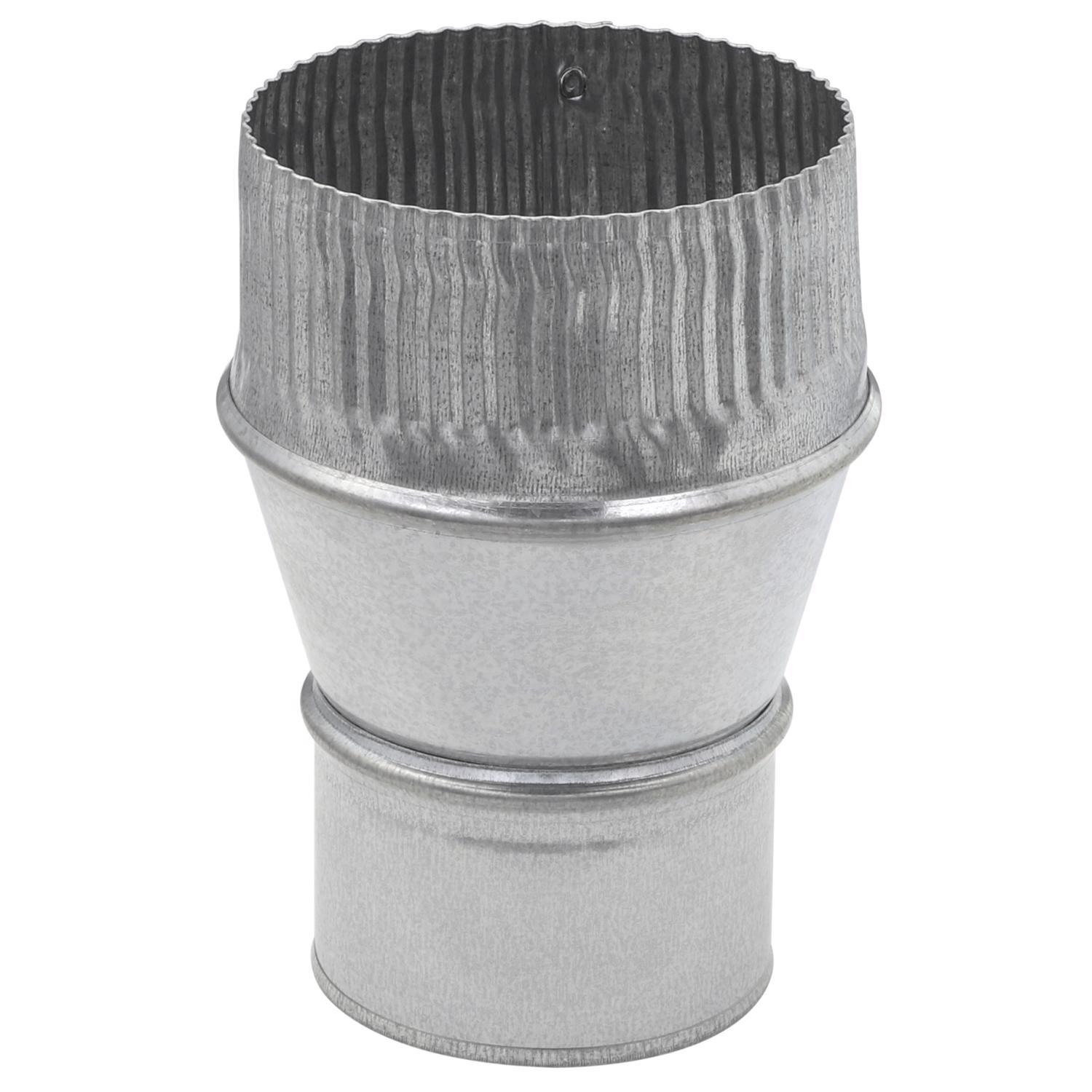 Imperial 3 in. D X 4 in. D Galvanized Steel Furnace Pipe Increaser Mfr ...