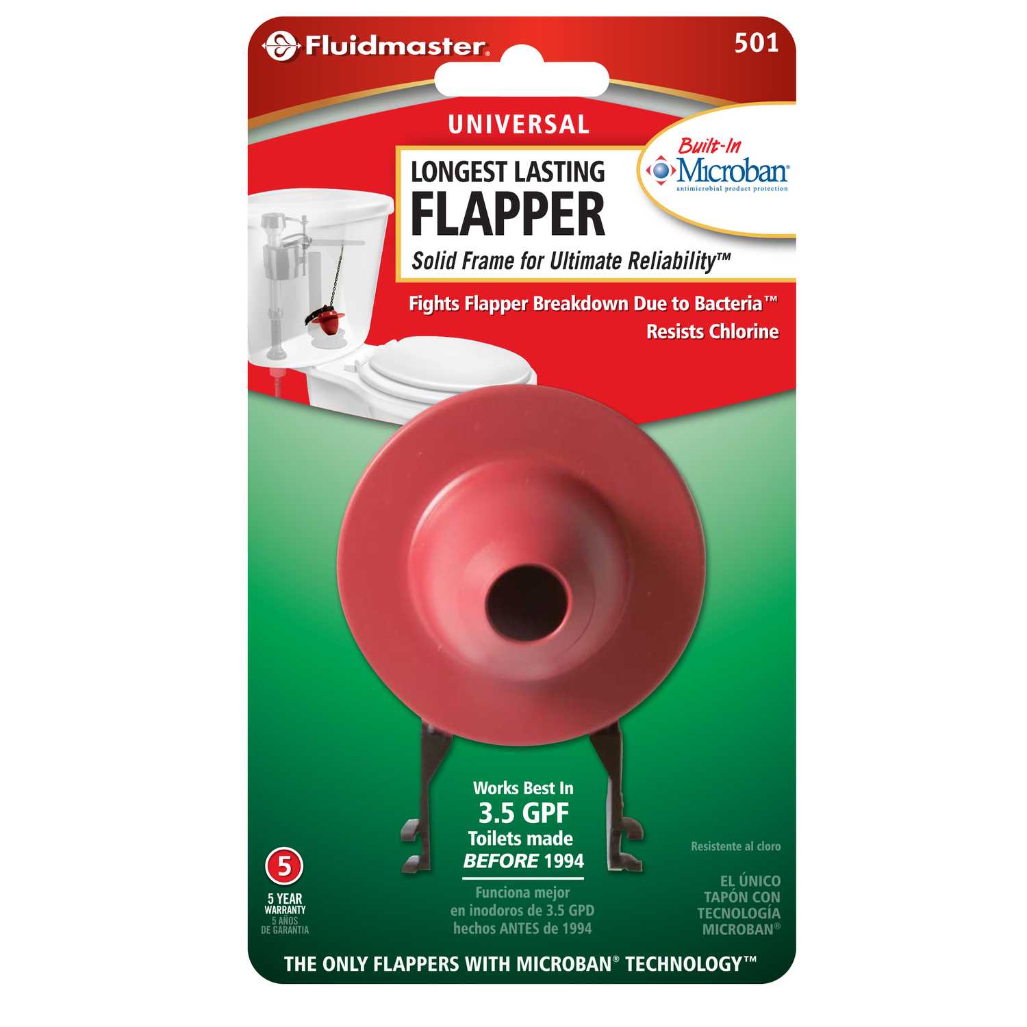 Fluidmaster Universal Flapper Microban - Ace Hardware